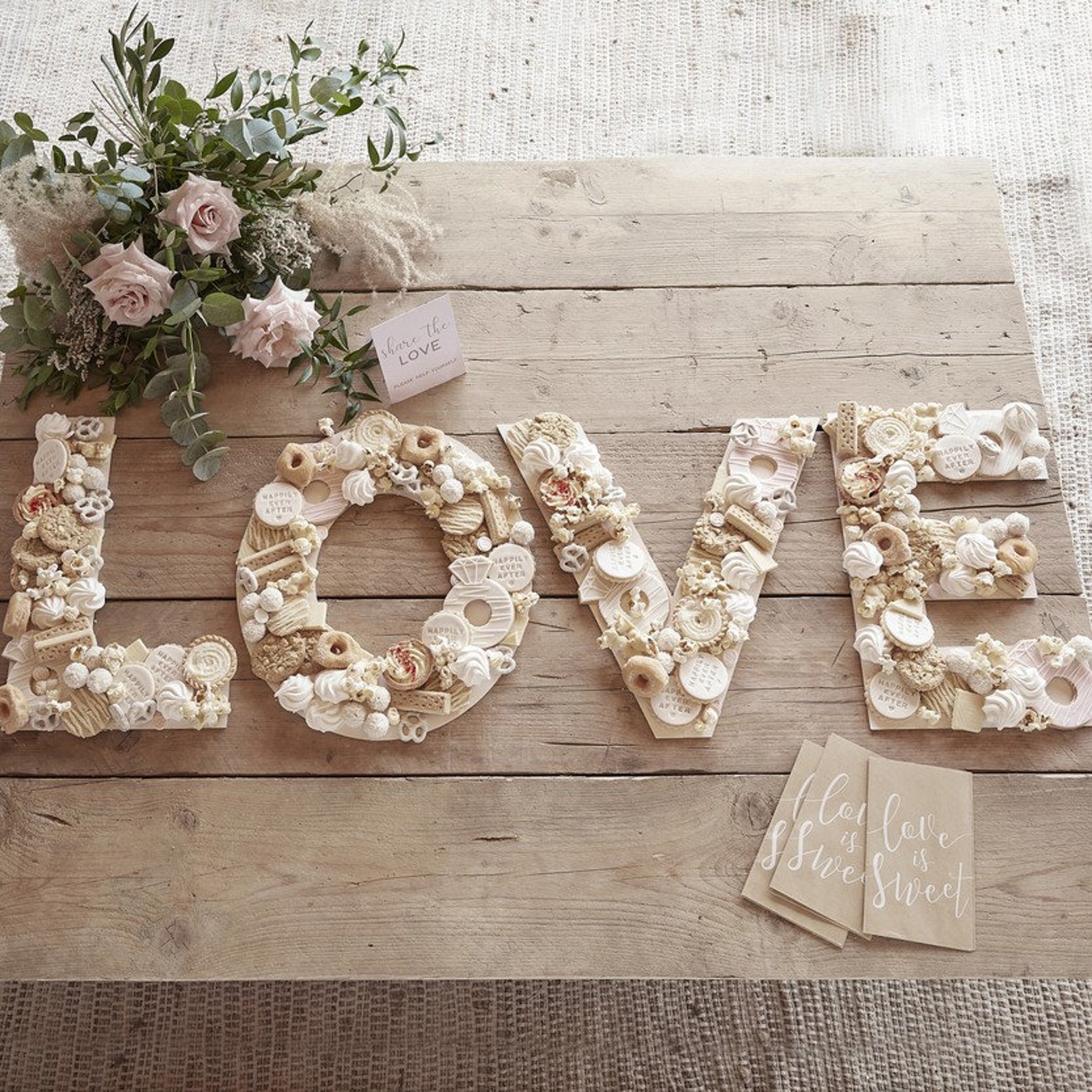 Love Wedding Grazing Board Kit Charcuterie Board Wedding - Etsy UK