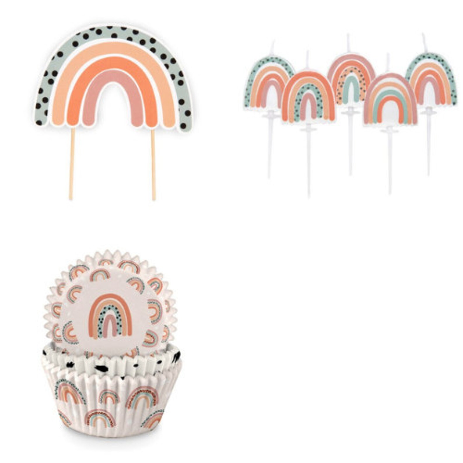 Rainbow Party Decorations Pastel Party Decor Rainbow Party - Etsy