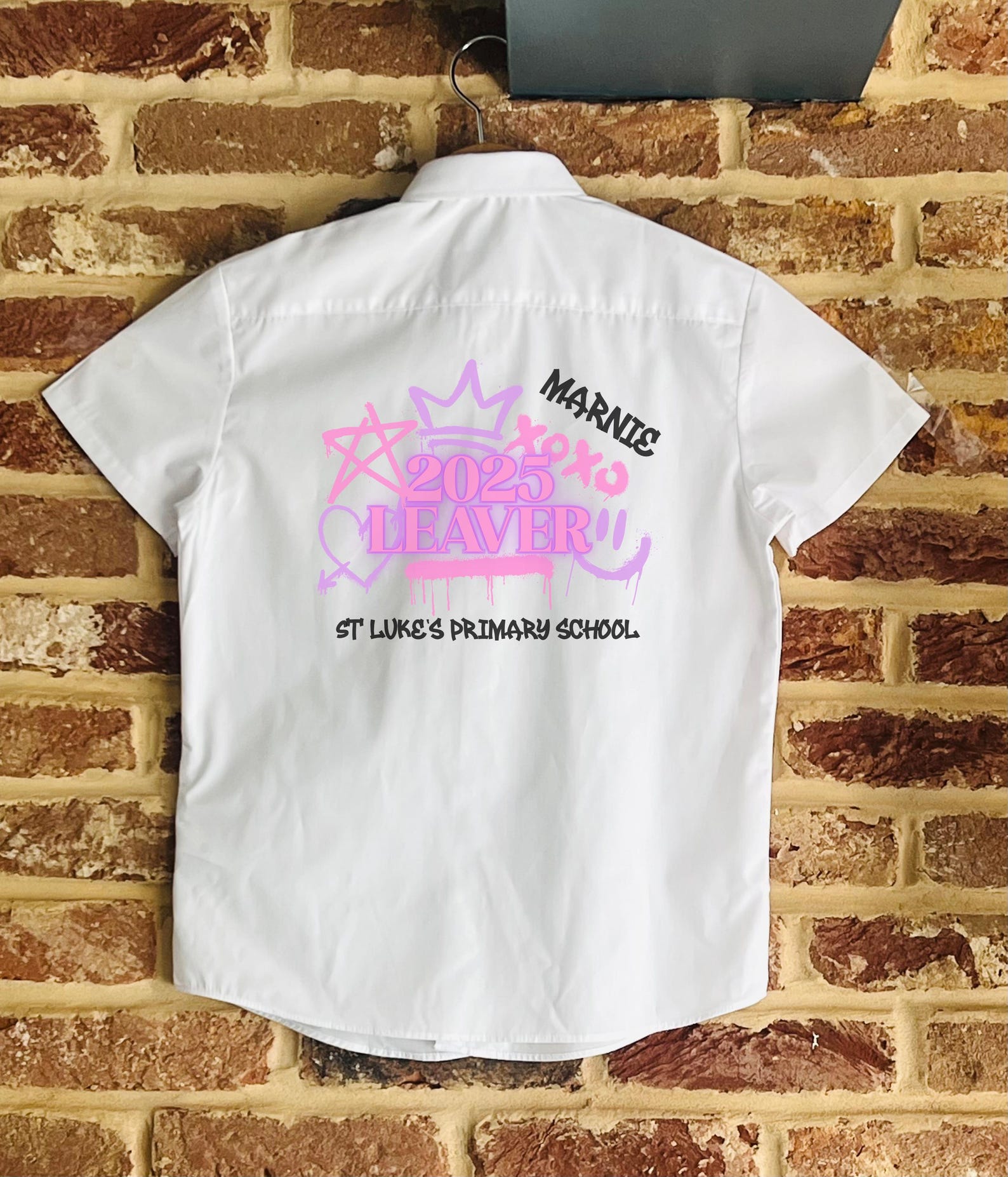 Personalised School Leavers Shirt, Year 6 School Leavers Message Shirt ...