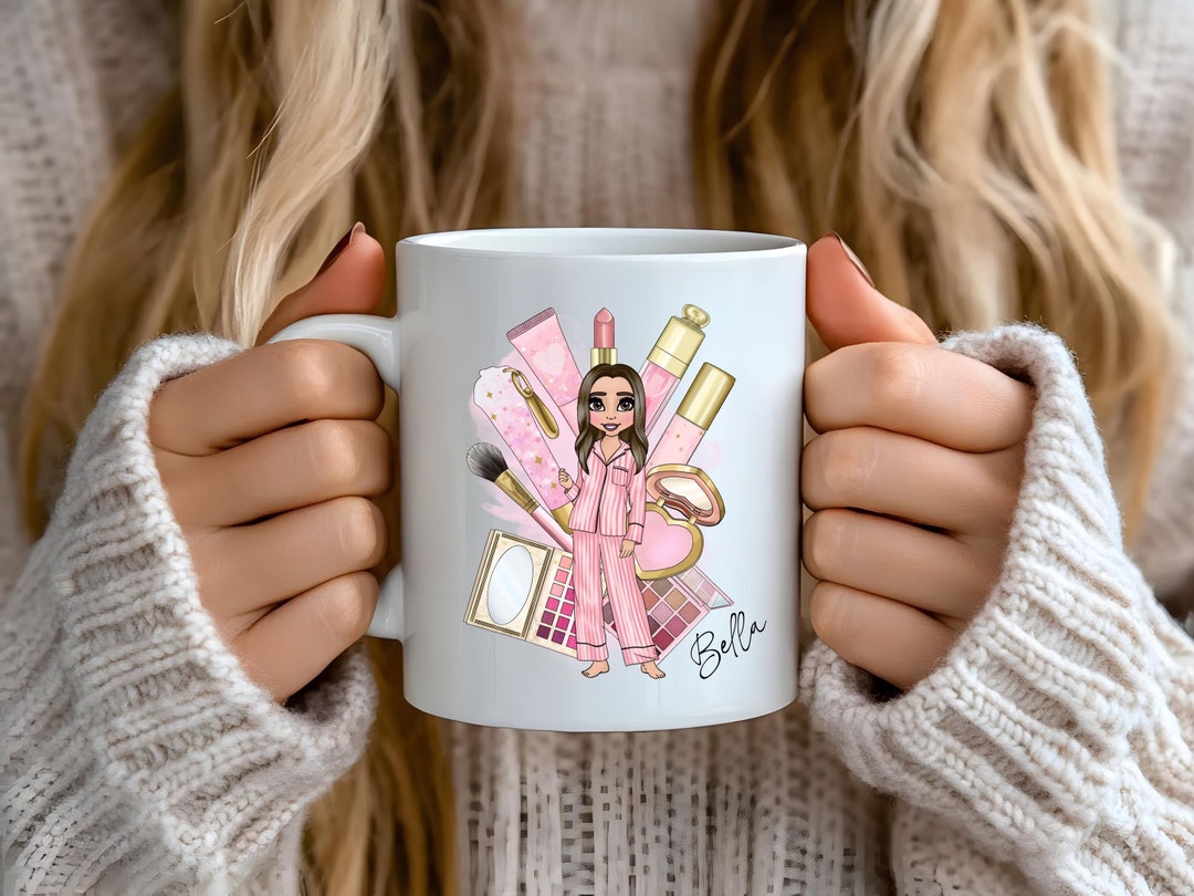 Personalised Make up Mug, Custom Coffee Mug, Teen Gift, Gift for Friend ...