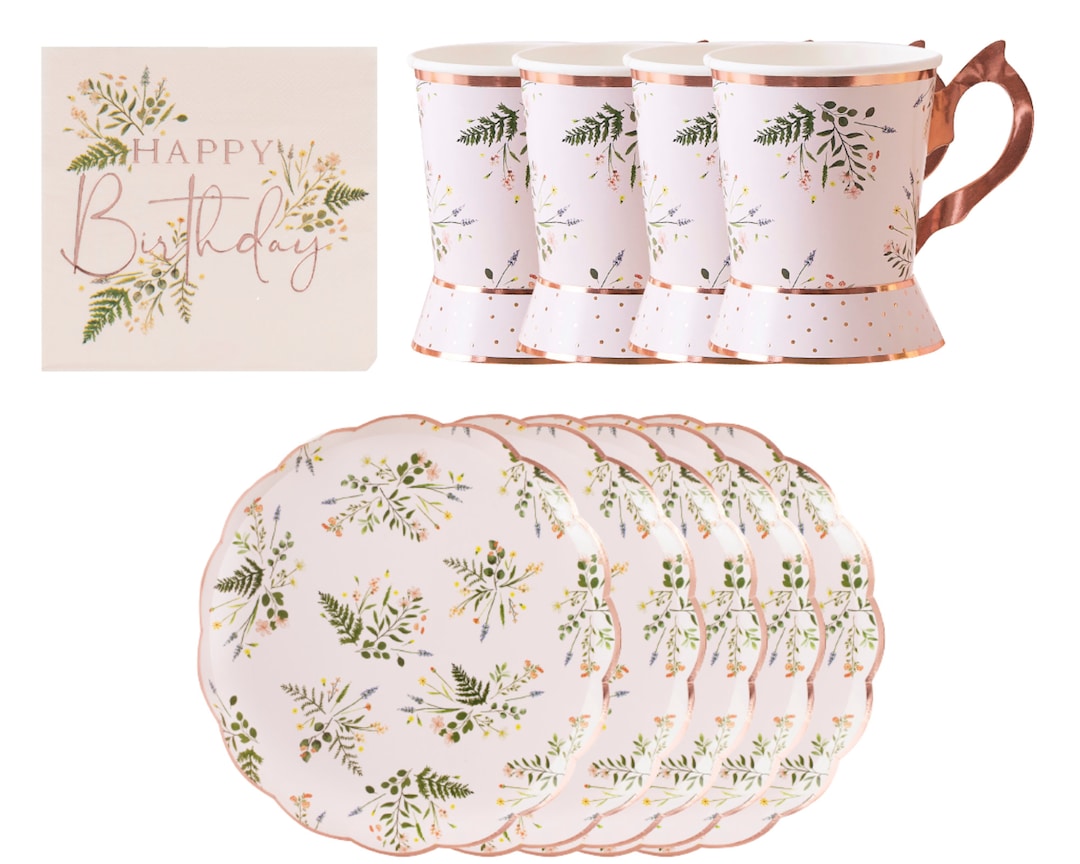 Tea Party Pack Kit 8 Guests, Tea Party Pack, Tea Party Birthday ...