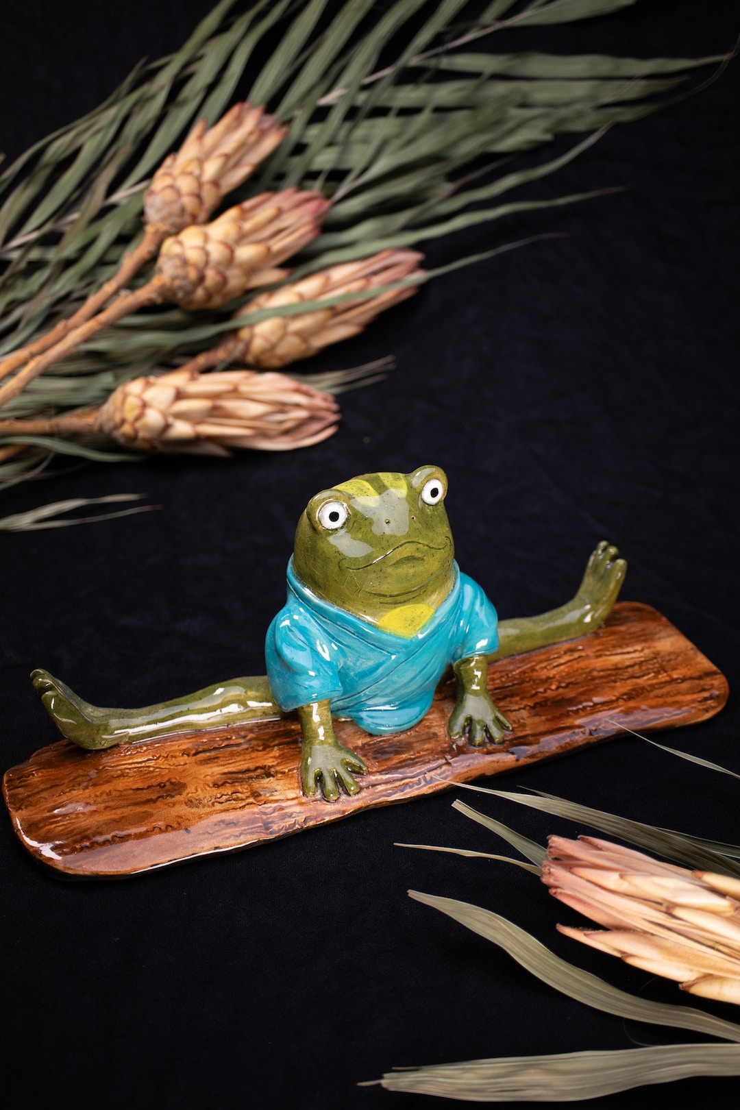 Aogaeru Frog Figurine From Spirited Away With a Hole for Incense Stick ...