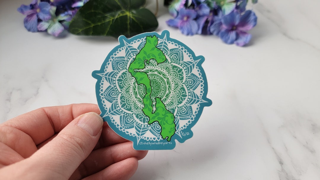 Whidbey Island Mandala Sticker| Mandala Design | Dot Art| Dot Mandala ...
