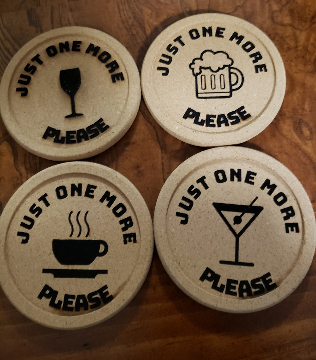 Set of 4 Fun Cork Coasters, Mix and Match - Etsy