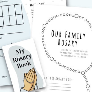 Rosary Activity Packet - Etsy