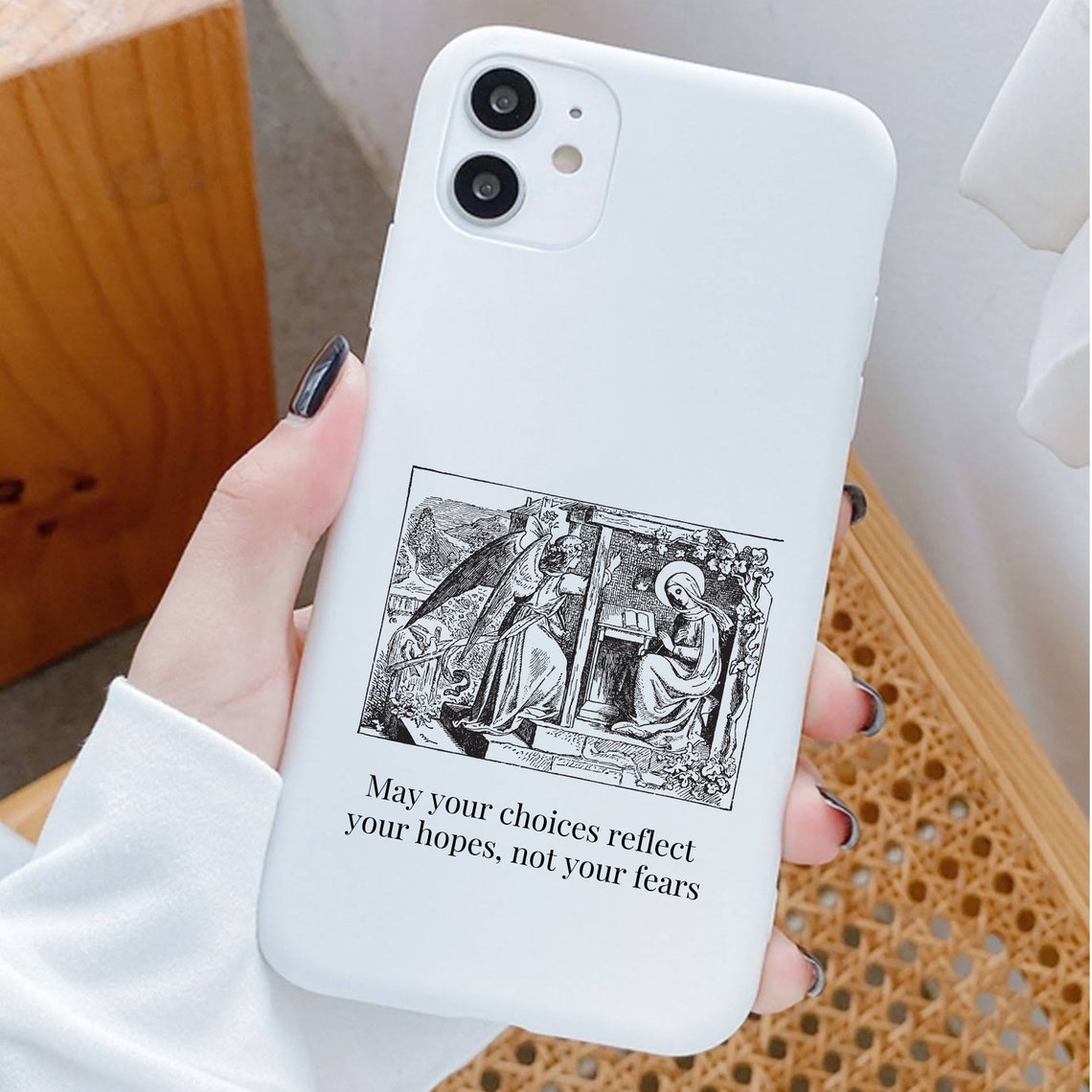 Hope Over Fear Annunciation Phone Case / Samsung and Apple - Etsy