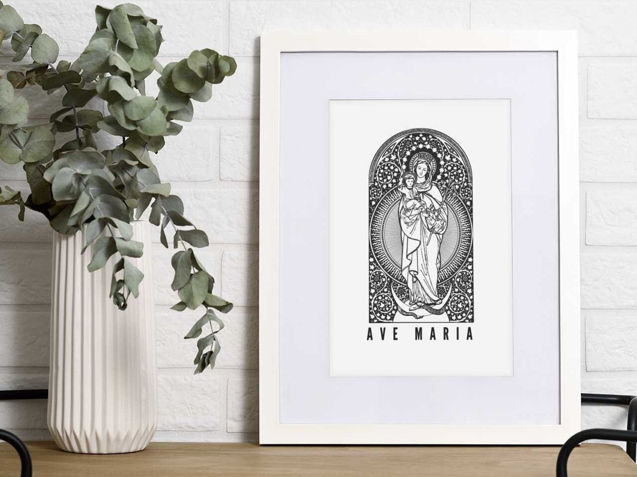 Ave Maria Art Print - Etsy