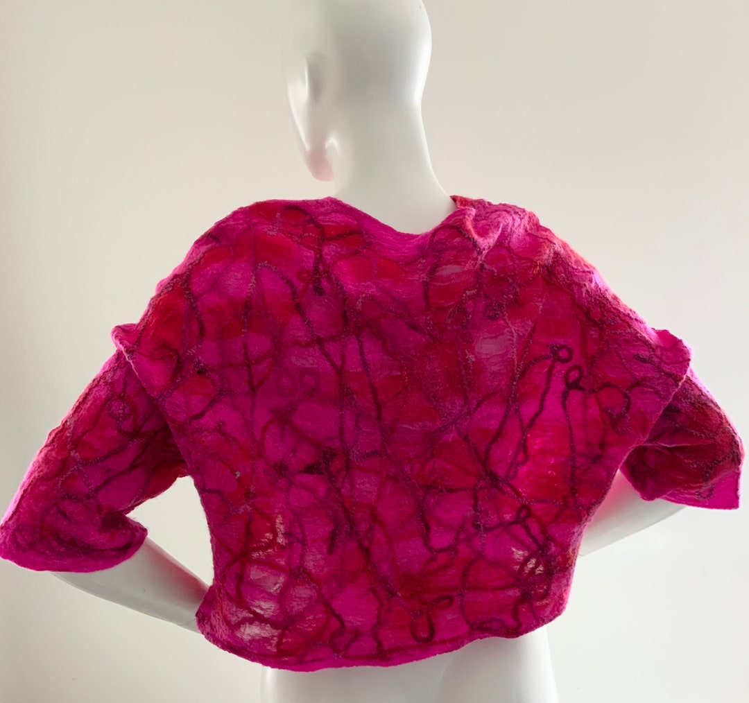 Lightweight Nunofelt Top "threads" - Etsy