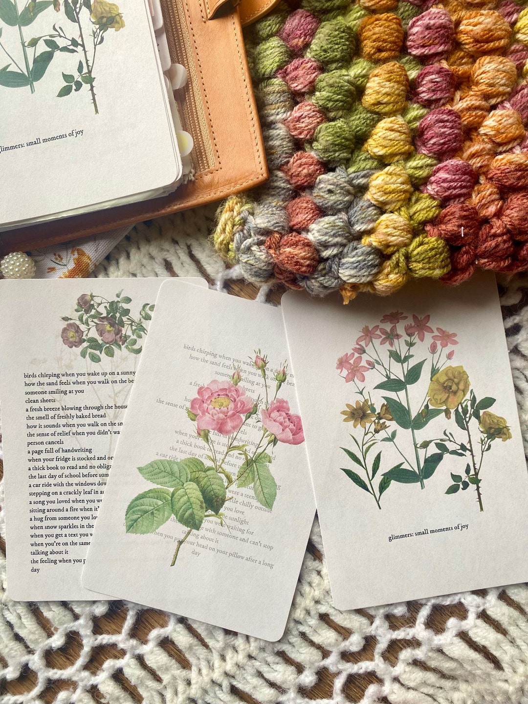 Glimmers Journal Cards and Dashboards, Four Sizes, Planner Cards ...