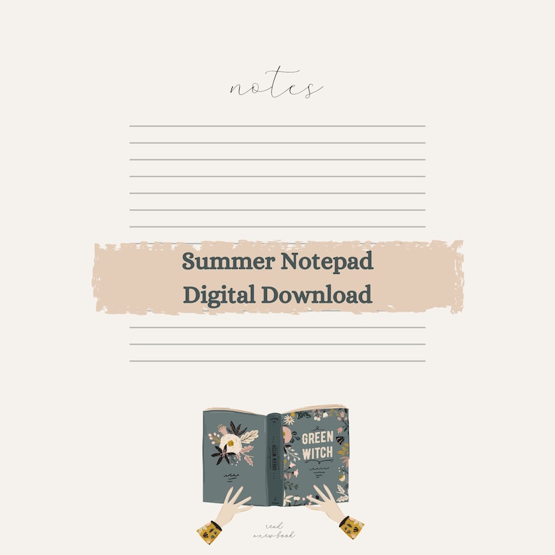 Summer Printable Note Paper, Bullet Journal (digital Download) - Etsy