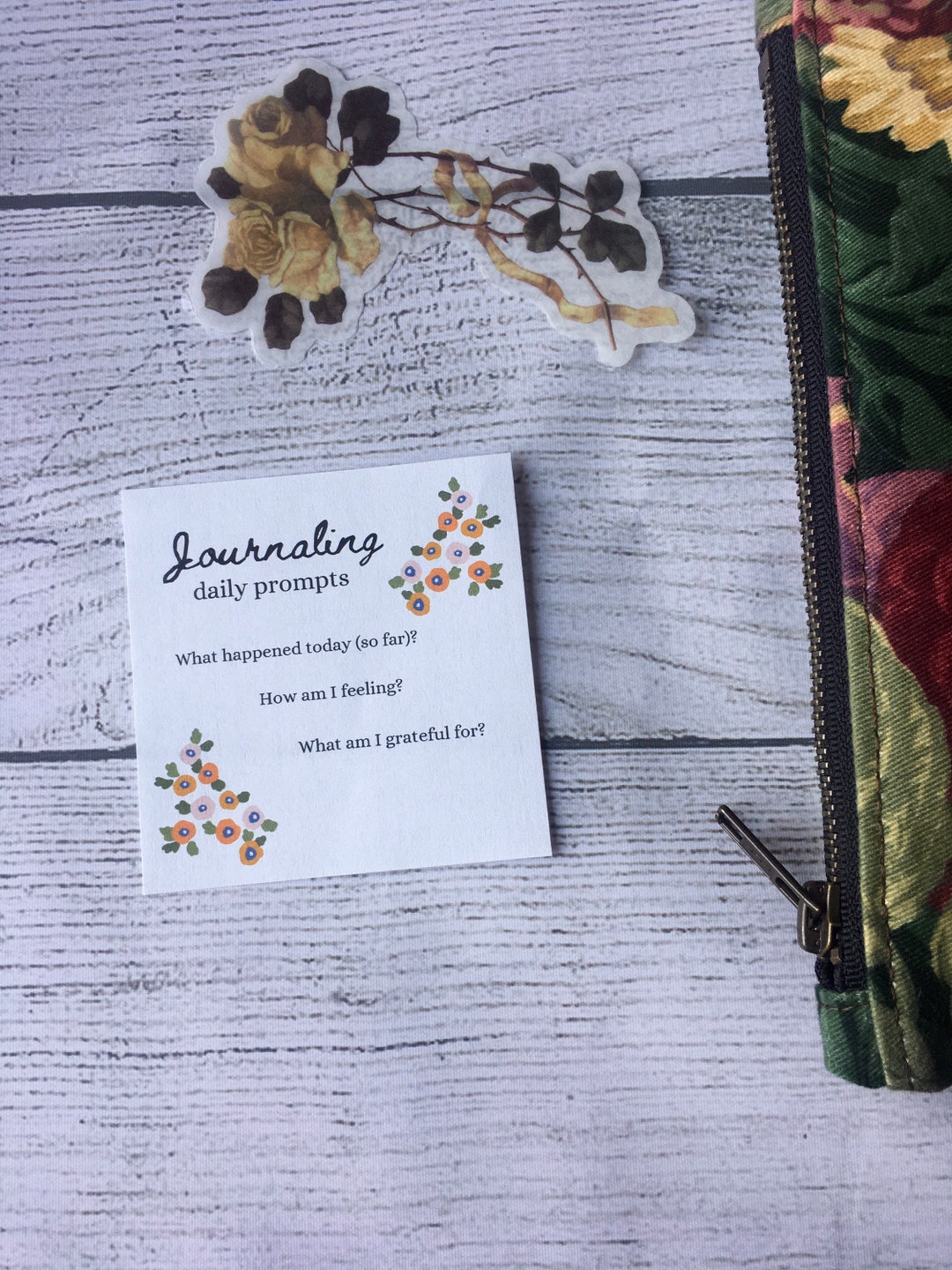 Journaling Card for Daily Inspiration, Journal Card Printable - Etsy