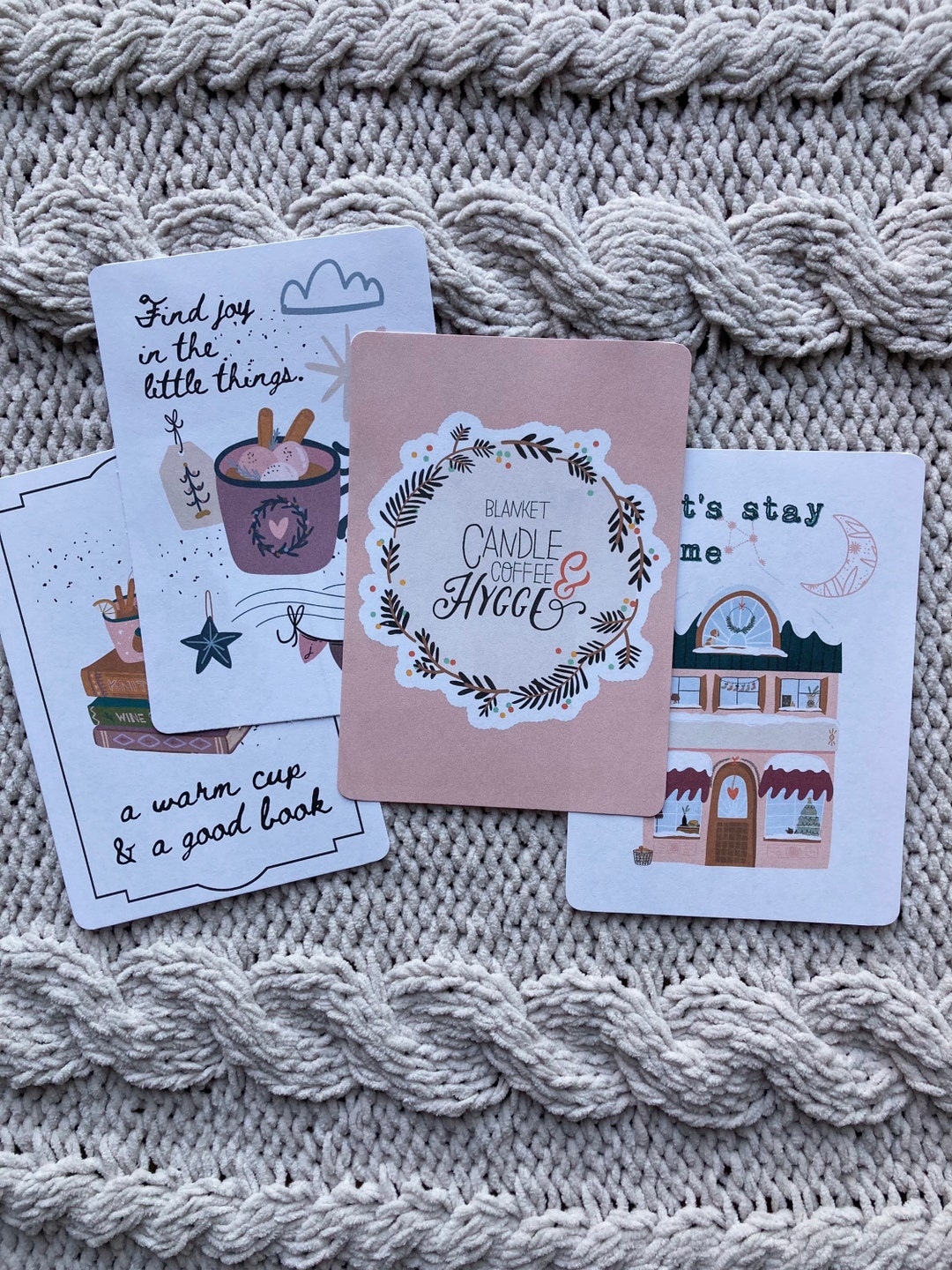 Let's Stay Home Journal Cards: Hygge Planner Inspiration (digital ...