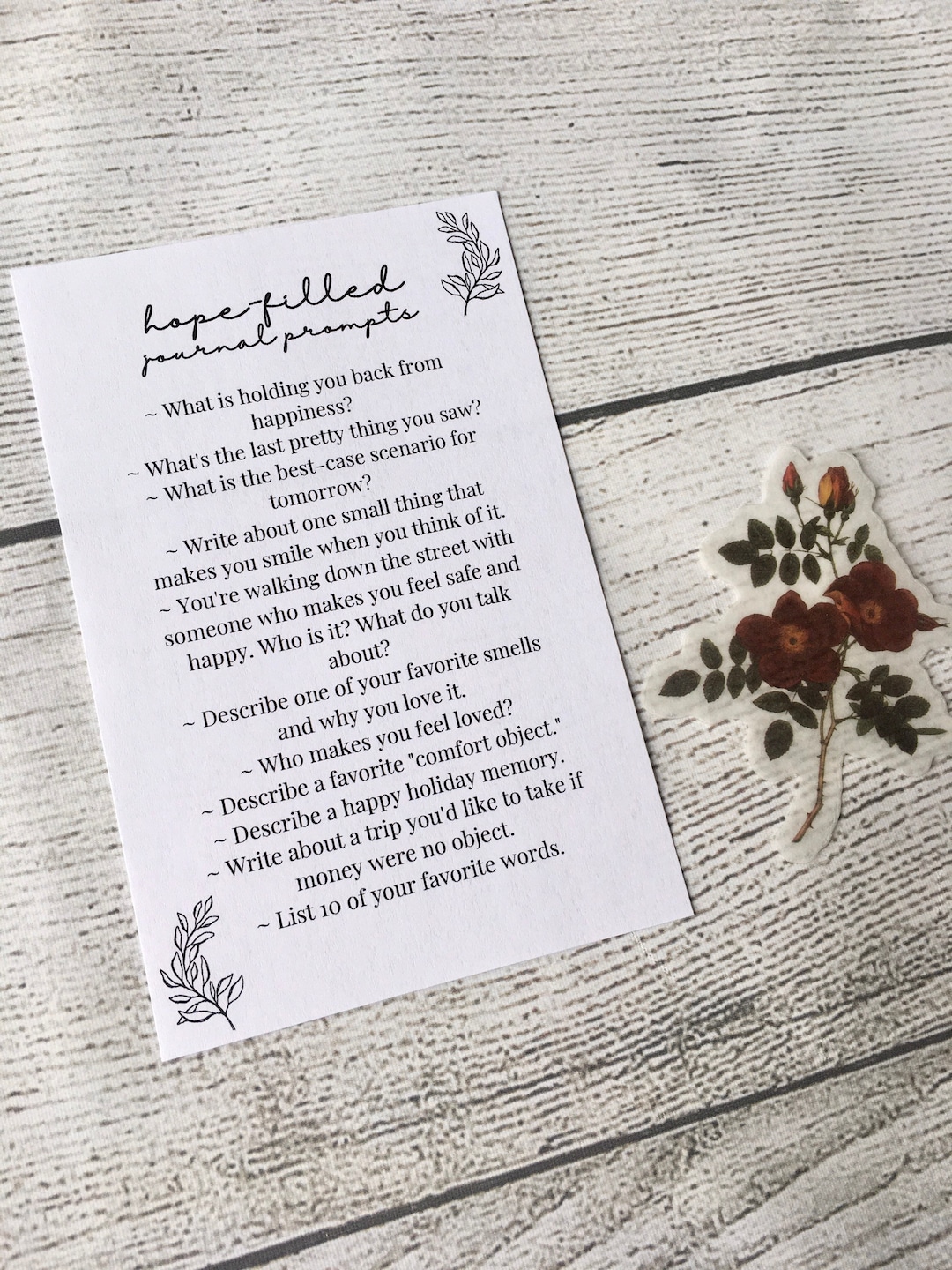 Hope-filled Journal Prompts Printable, Journaling for Anxiety, Journal ...