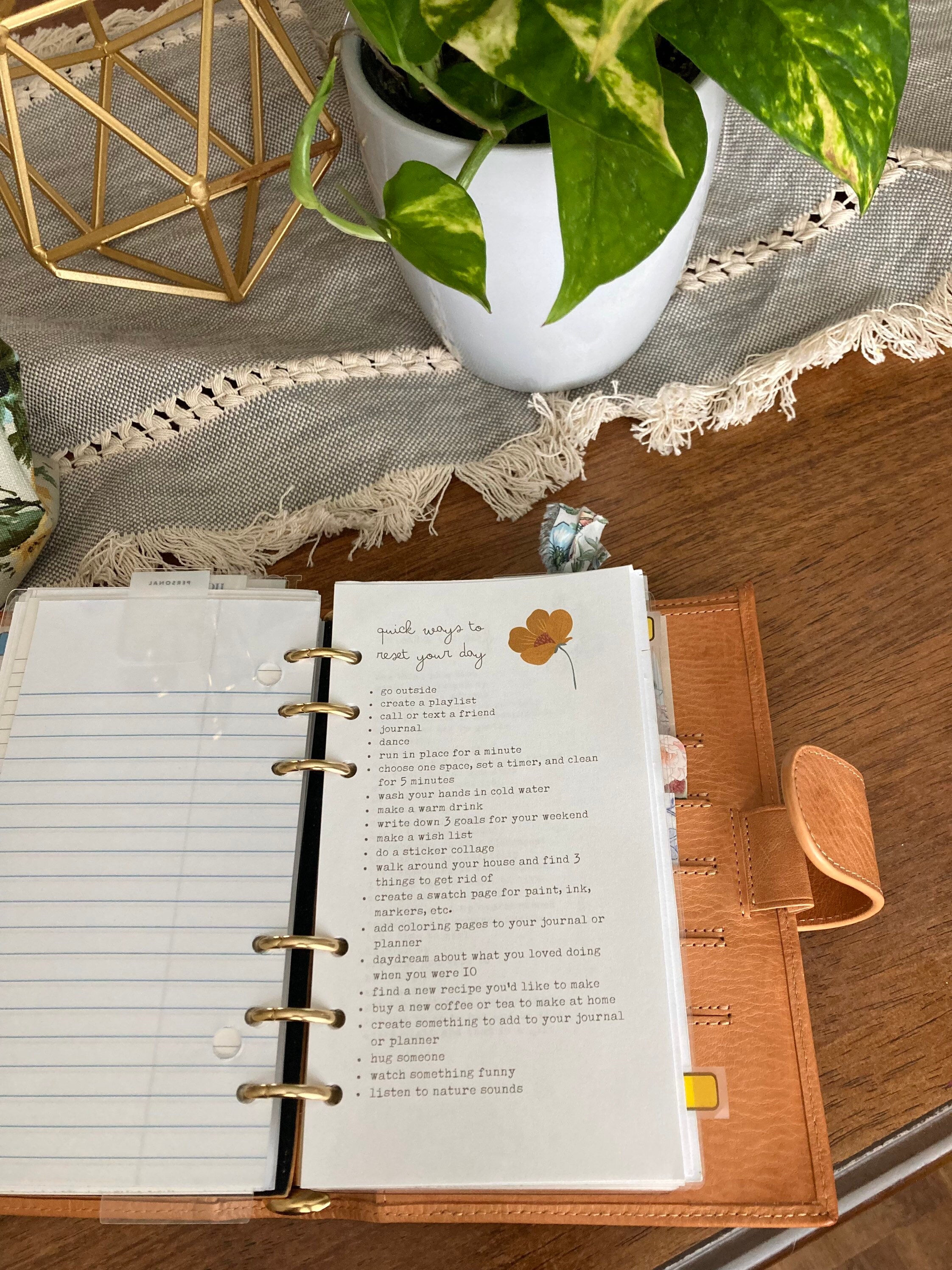 Daily Affirmations Planner Dashboards Personal Planner - Etsy