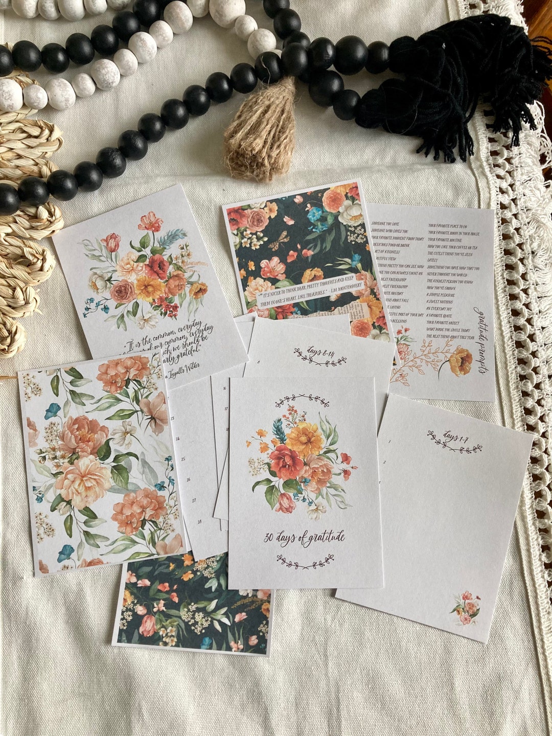 Gratitude Journal Inserts, Journal Kit, Journal Prompts, Planner ...