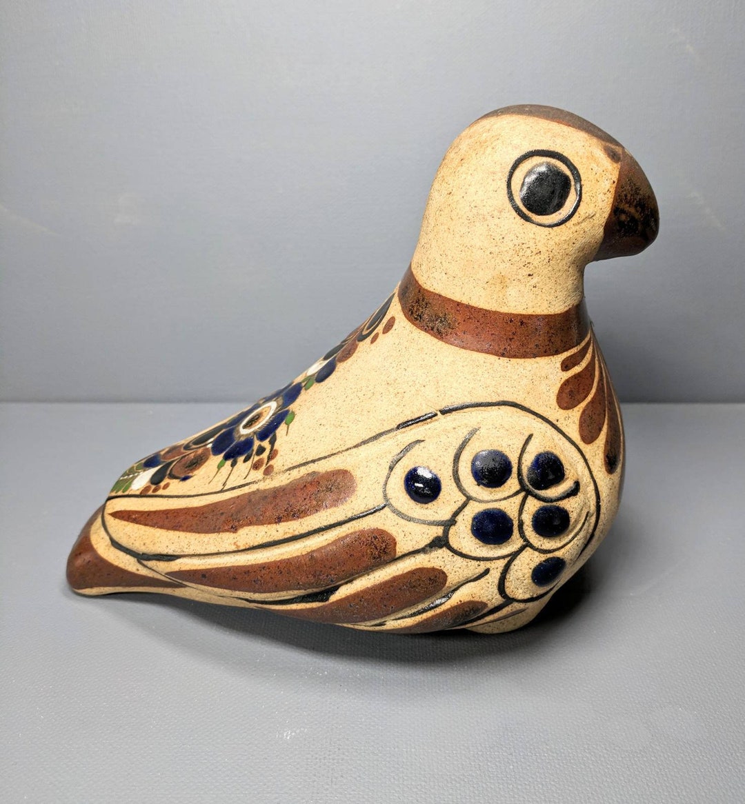 Vintage Mexican Pottery Bird - Etsy