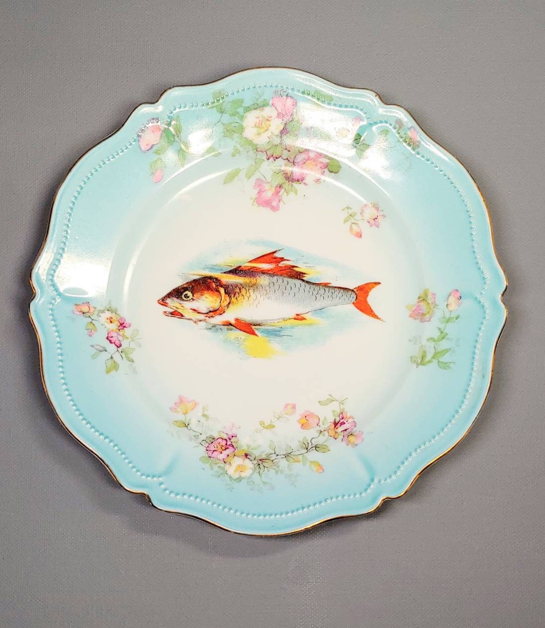 Antique Fish Dish Set O.E.G Royal Austria RARE - Etsy