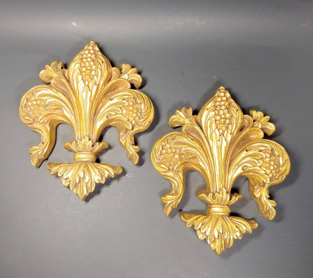 Vintage Fleur De Lis Wall Decor - Etsy