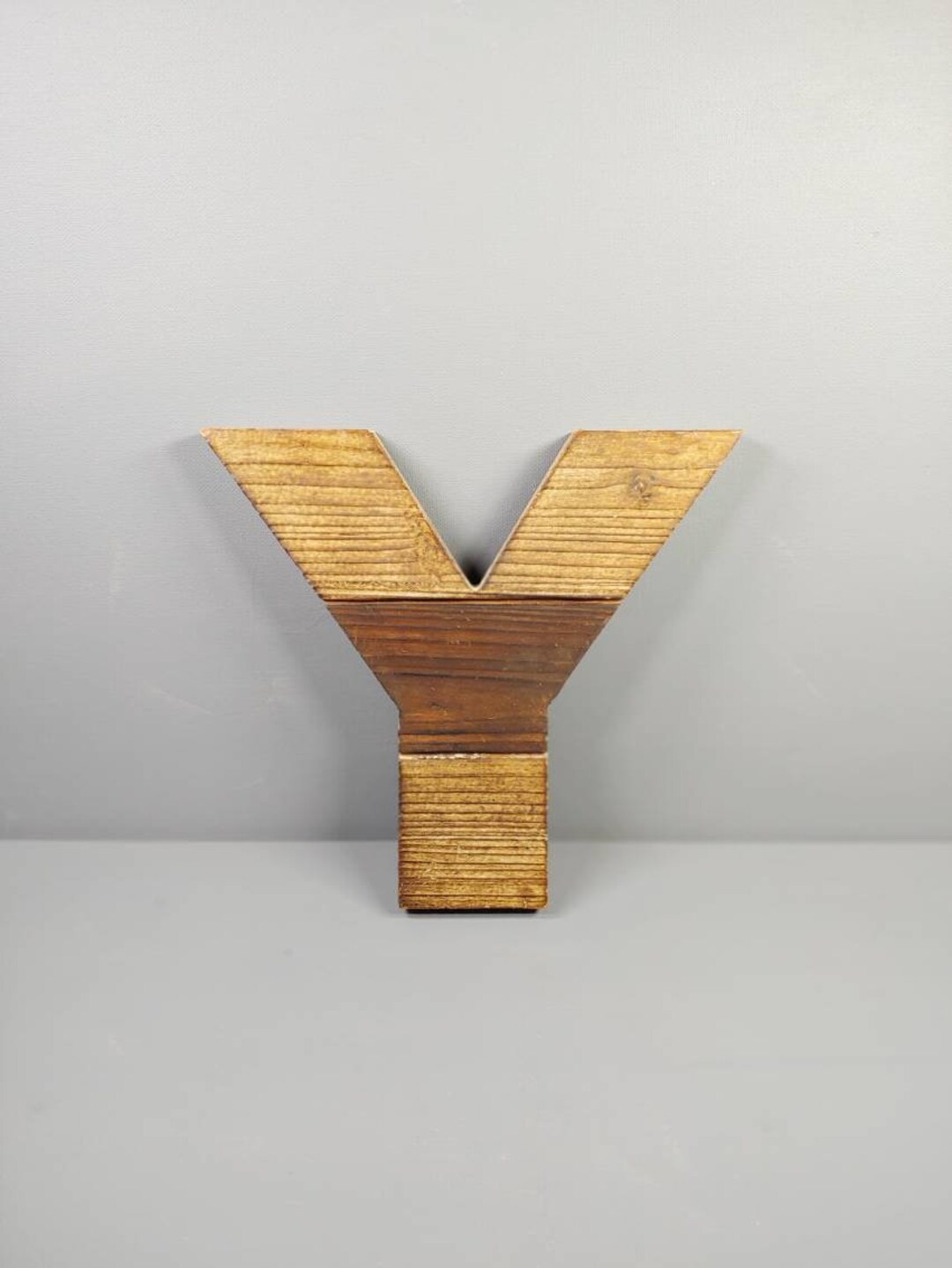 Rustic Wooden Block Letter y - Etsy