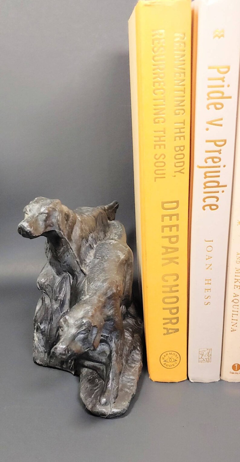 Antique Art Deco Hunting Dogs Bookends - Etsy
