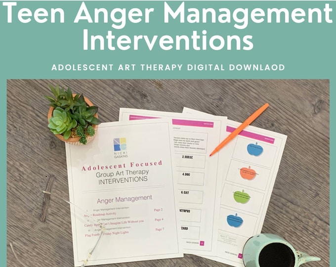 Anger Management Counseling Worksheet Therapyworksheet - Etsy