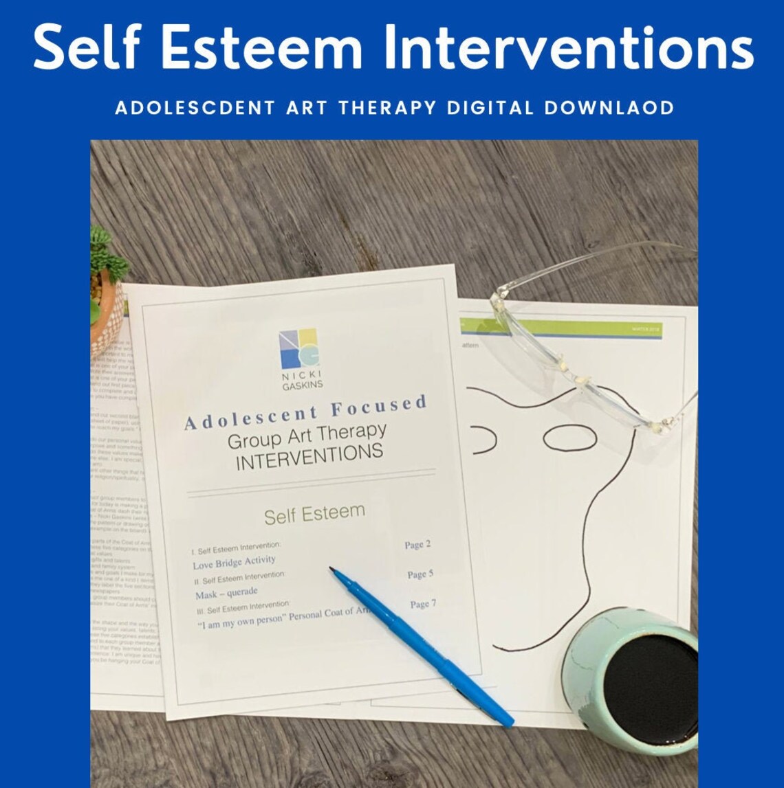 Self Esteem Workbook Teen Curriculum Youth Group Adolescent - Etsy Hong ...