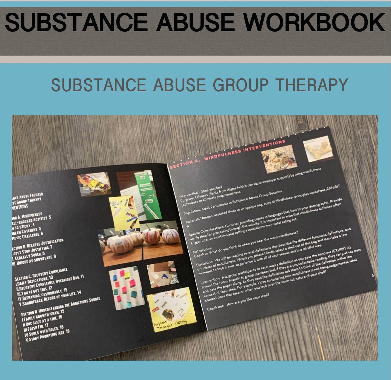 Substance Abuse Workbook Addictions Workbook Workbooks for - Etsy