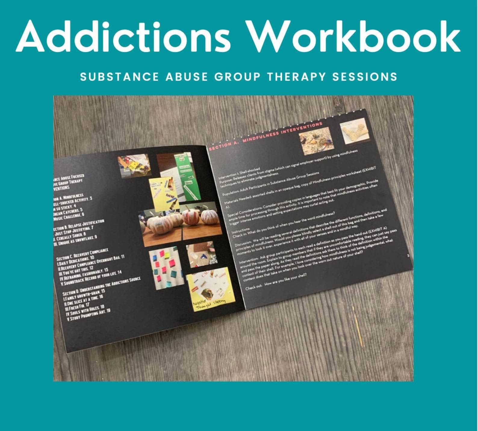 Substance Abuse Workbook Addictions Workbook Workbooks for - Etsy