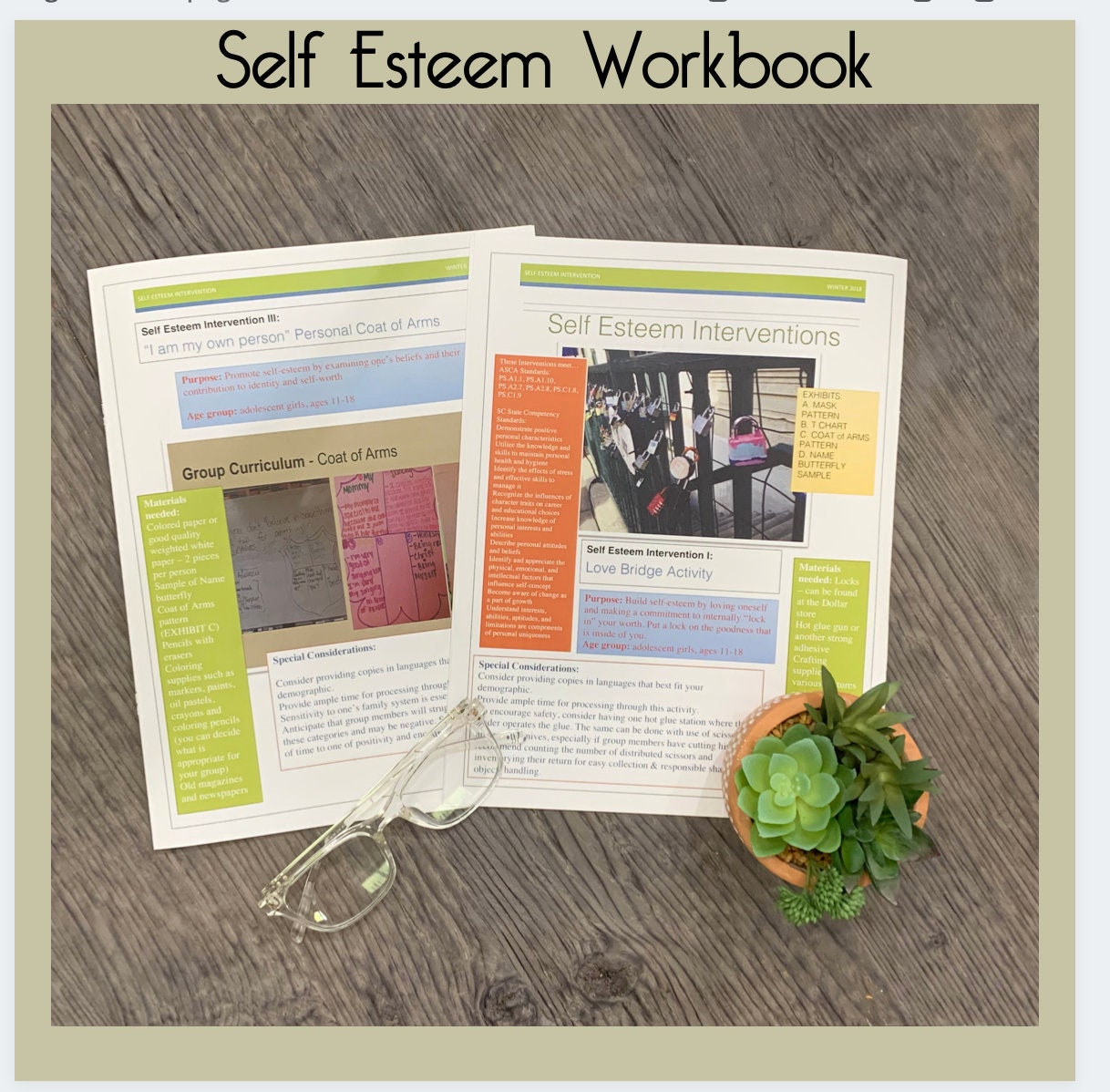 Self Esteem Workbook Teen Curriculum Youth Group Adolescent - Etsy Hong ...