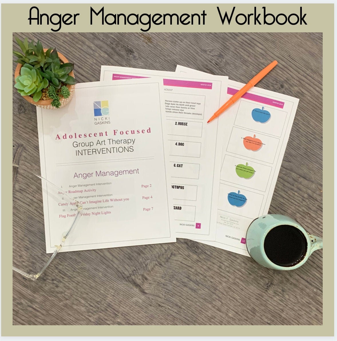Anger Management, Counseling Worksheet, Therapyworksheet, Mental Health ...