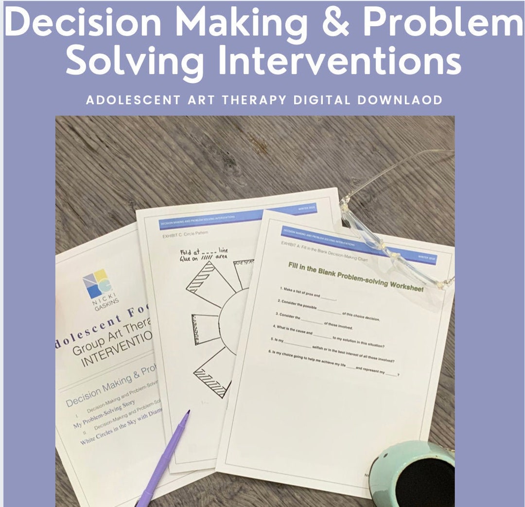 Problem Solving Tools, Problem Solving Therapy Workbook, Problem ...