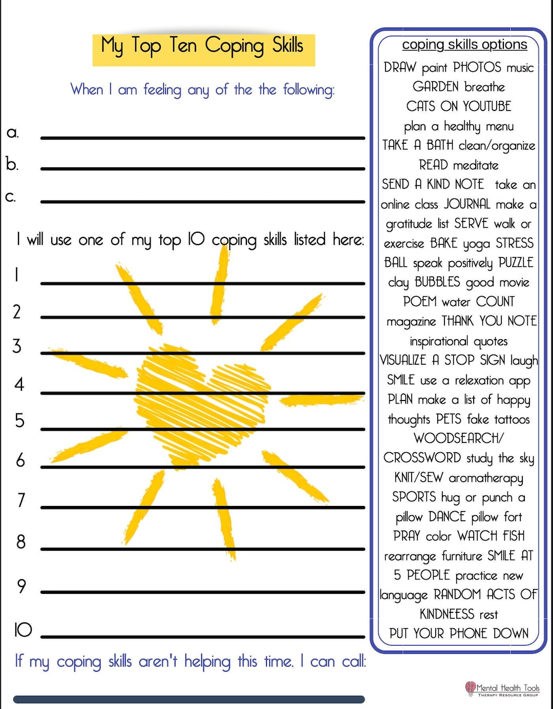 Therapy Printable, Counseling Worksheet, Therapy Worksheet, Counseling ...