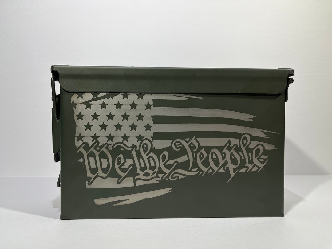2nd Amendment Ammo Can .30 Cal, Laser Engraved Ammo Can, Ammo Can ...