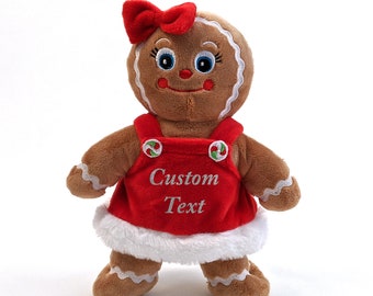 Girl Gingerbread Plush - Etsy