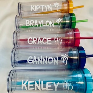 Personalized Party Tumblers, Birthday Name Cups - Etsy