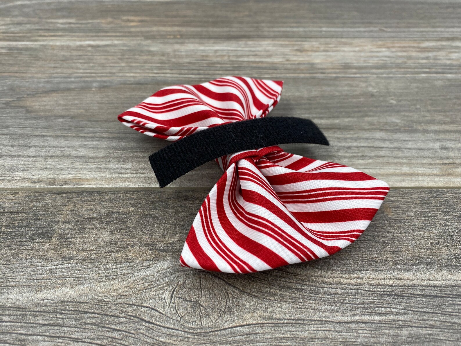 Christmas Dog Bow Tie Candy Cane Stripes Bow Tie Holiday Bow - Etsy