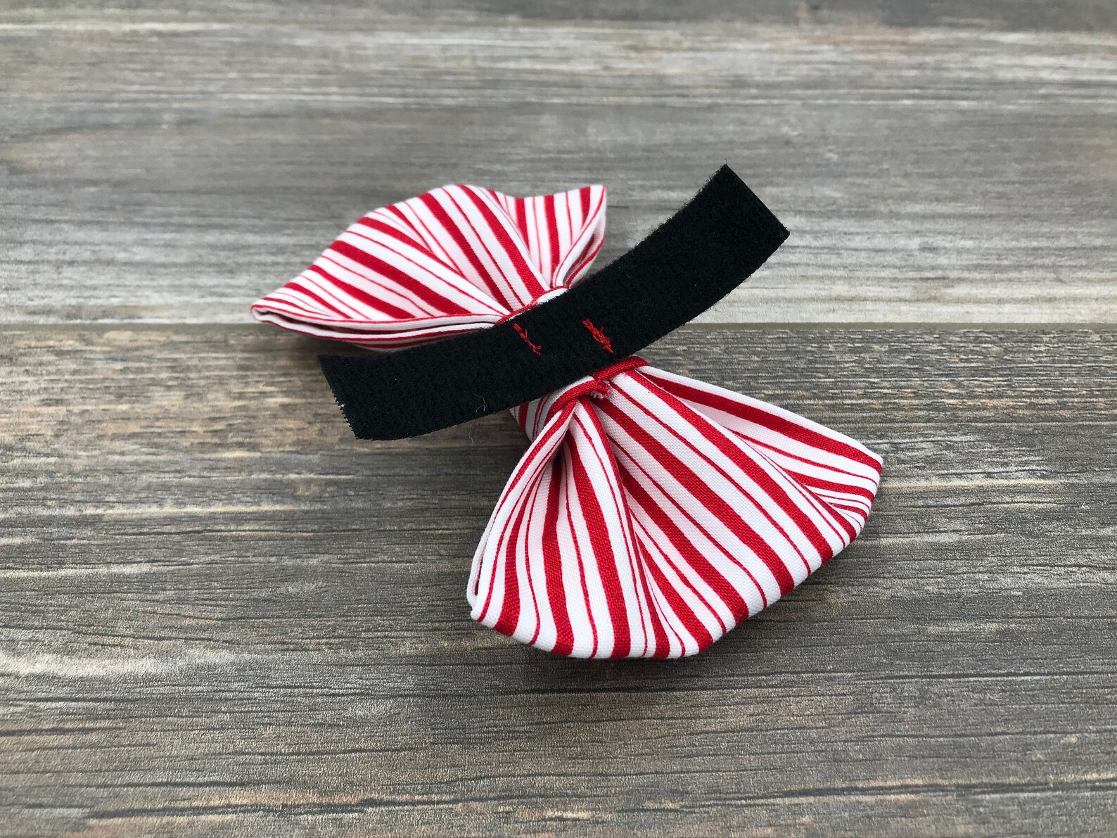 Christmas Dog Bow Tie Candy Cane Stripes Bow Tie Holiday Bow | Etsy