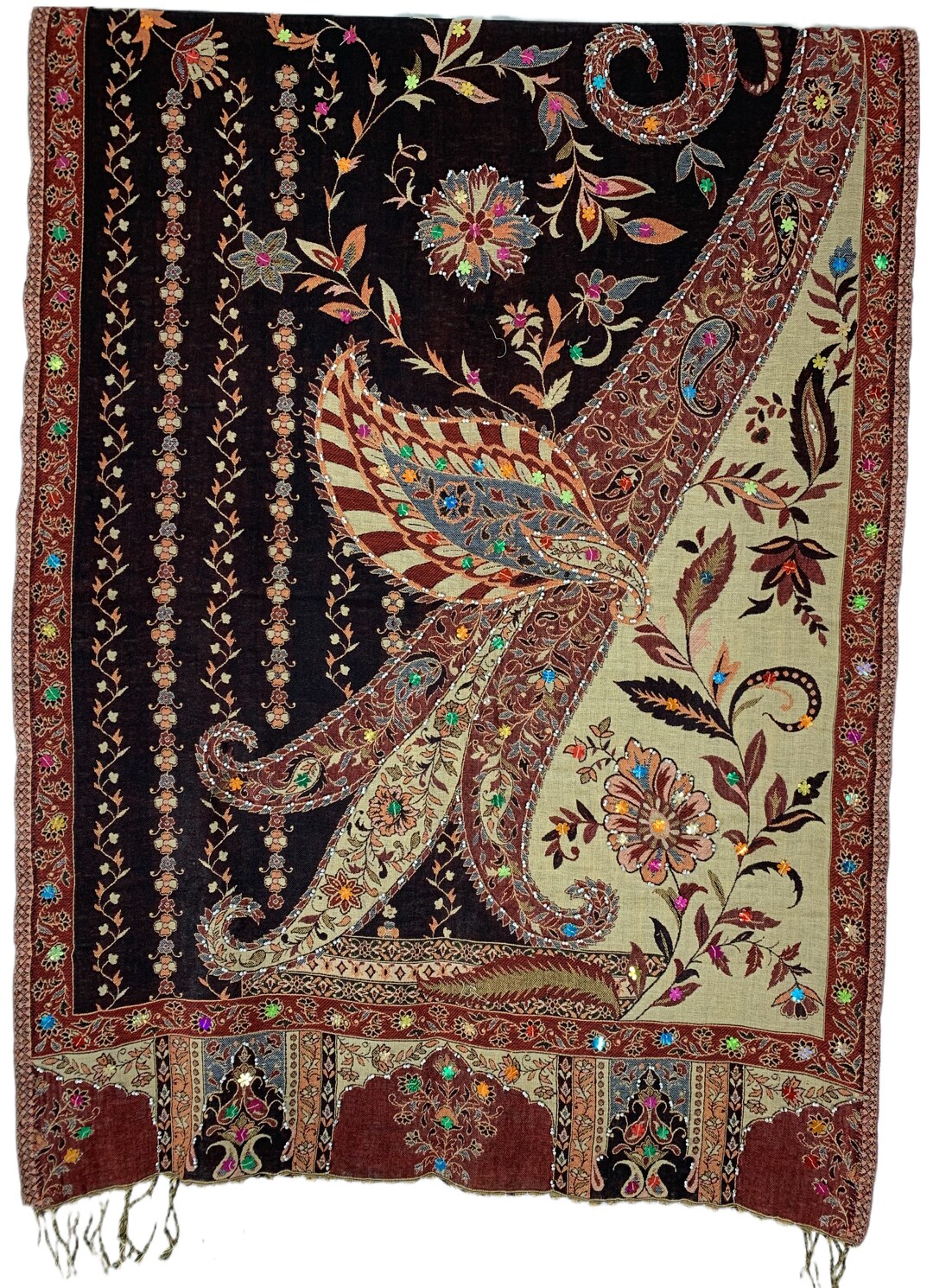 Scarf Pash Mina Indian Design - Etsy