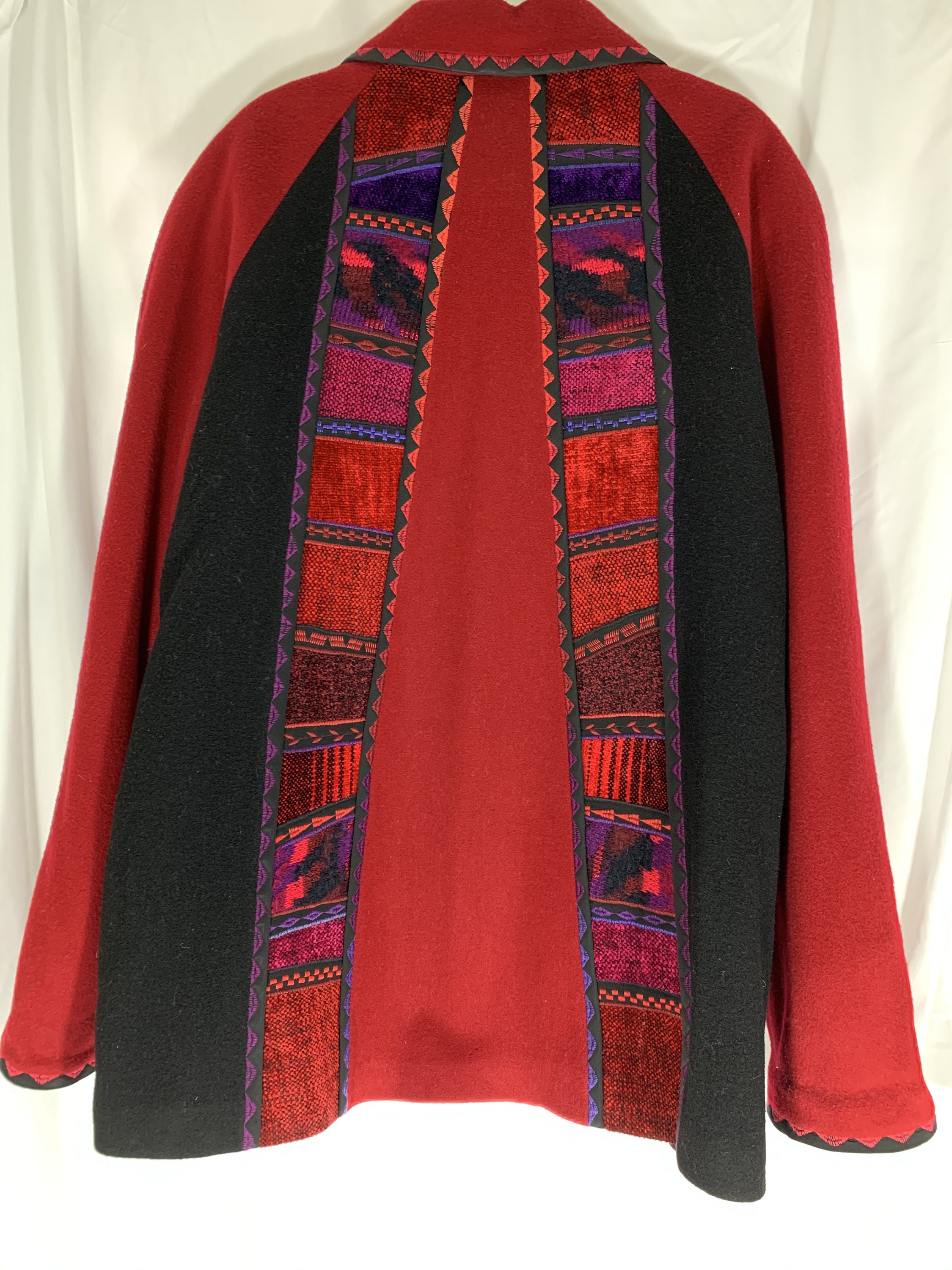 Crafted/art Wool Coat | Etsy