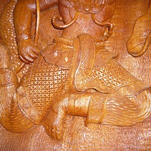 Crafted Teak Majchanu (thai Handicraft) - Etsy