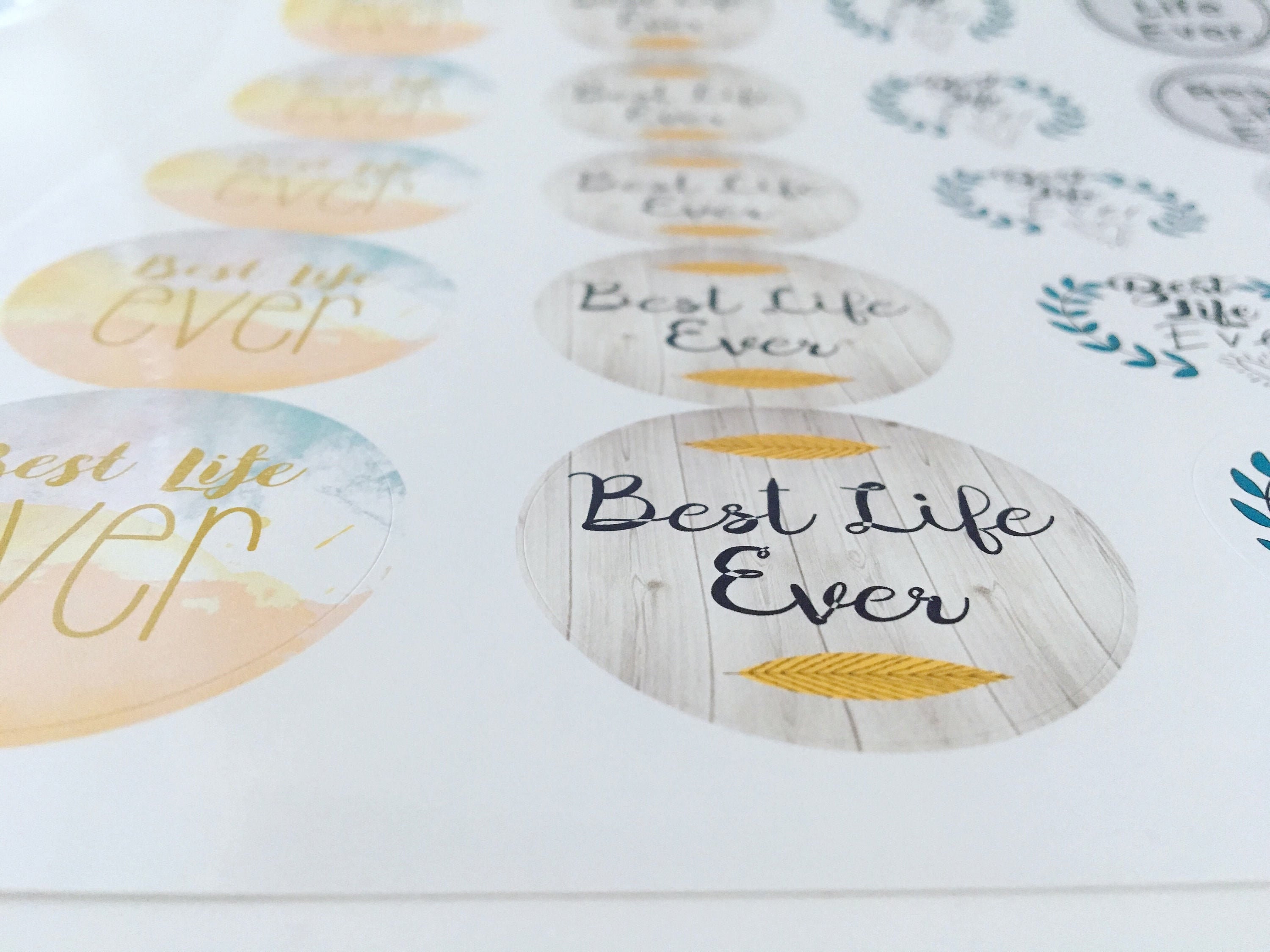 Best Life Ever Stickers (pack of 24) - Etsy