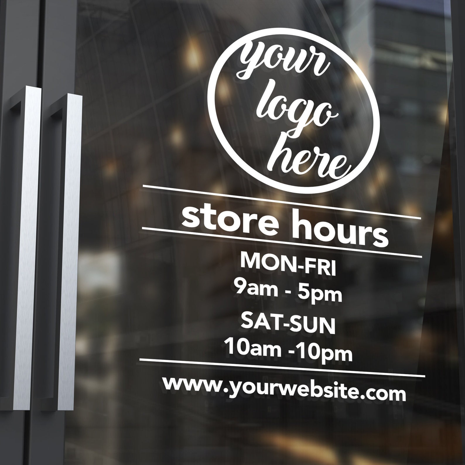 Custom Storefront Door Decal - Etsy