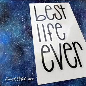 Best Life Ever Decal - Etsy