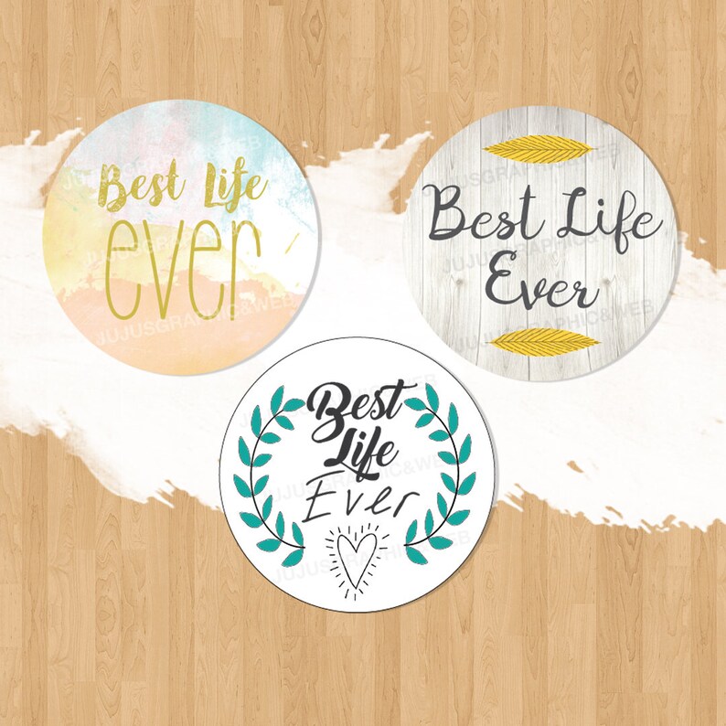 Best Life Ever Stickers pack of 24 - Etsy
