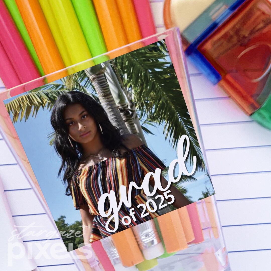 Square Graduation Photo Stickers (18pack) - Etsy