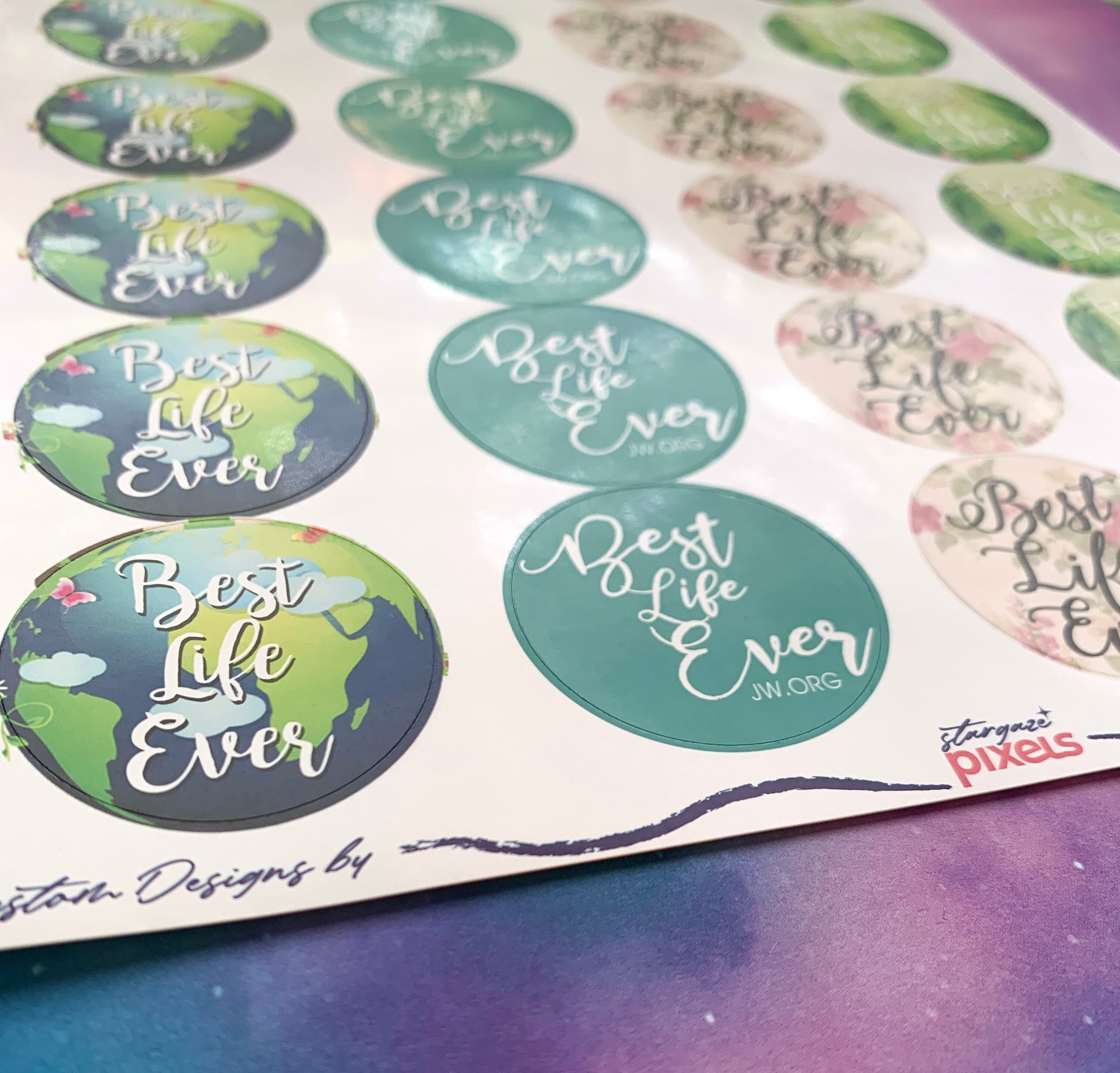 New Best Life Ever Stickers pack of 24 - Etsy
