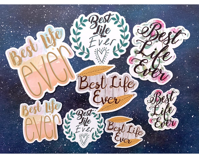 Best Life Ever Ever Digital Stickers 58 Sticker Set - Etsy