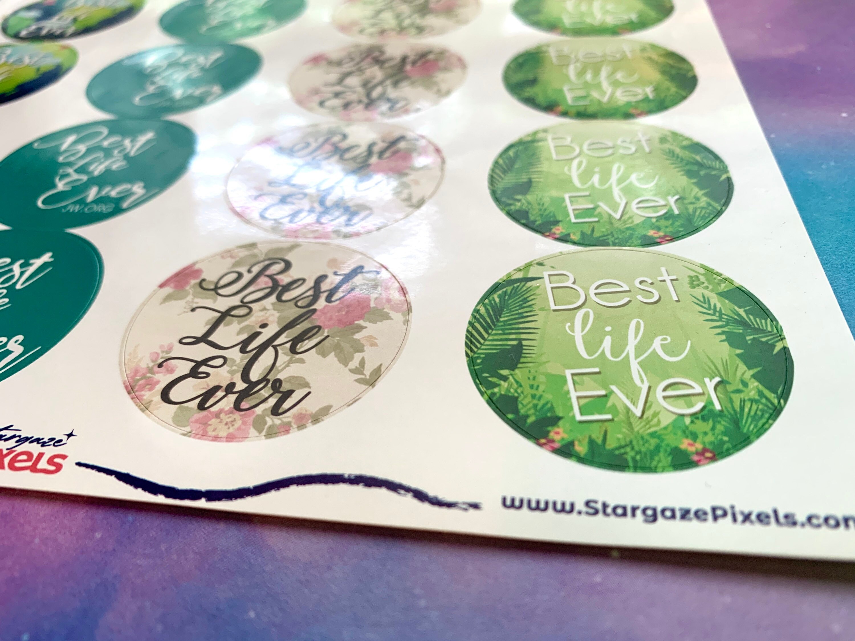 New Best Life Ever Stickers pack of 24 - Etsy