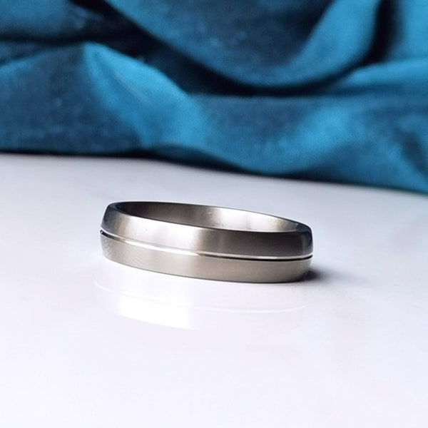 Matte Wedding Ring - Etsy UK