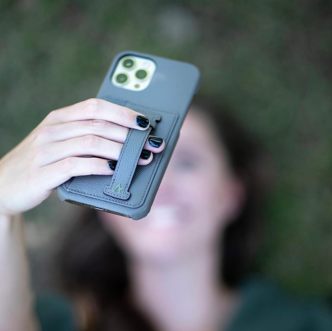 IPhone Leather Card Slot Finger Loop Wallet Case Slim and Protective ...